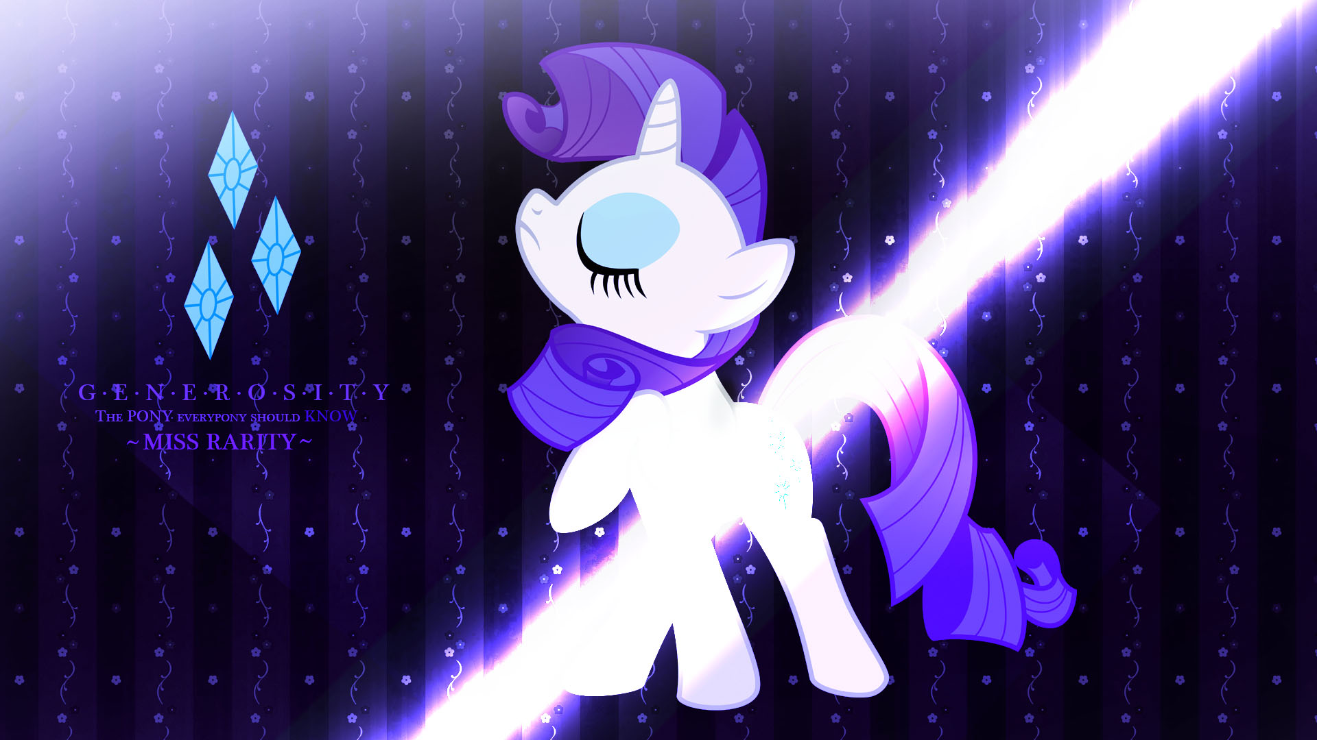 Miss Rarity is GENEROSITY by Xtrl | All wallpapers | My Little ...