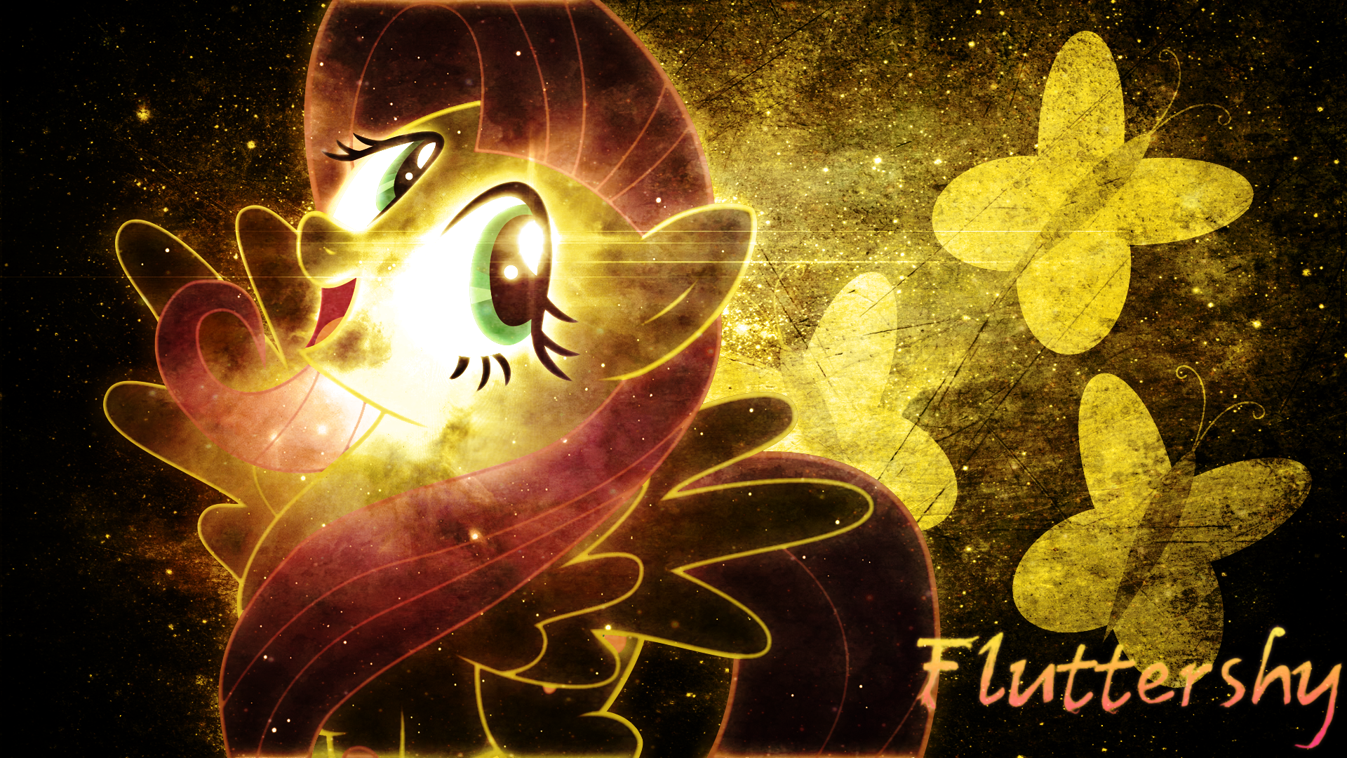 Fluttershy Wallpaper by Tzolkine | My Little Pony wallpapers | My ...
