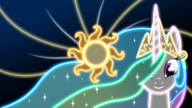 Neon Lights Wallpaper Mlp